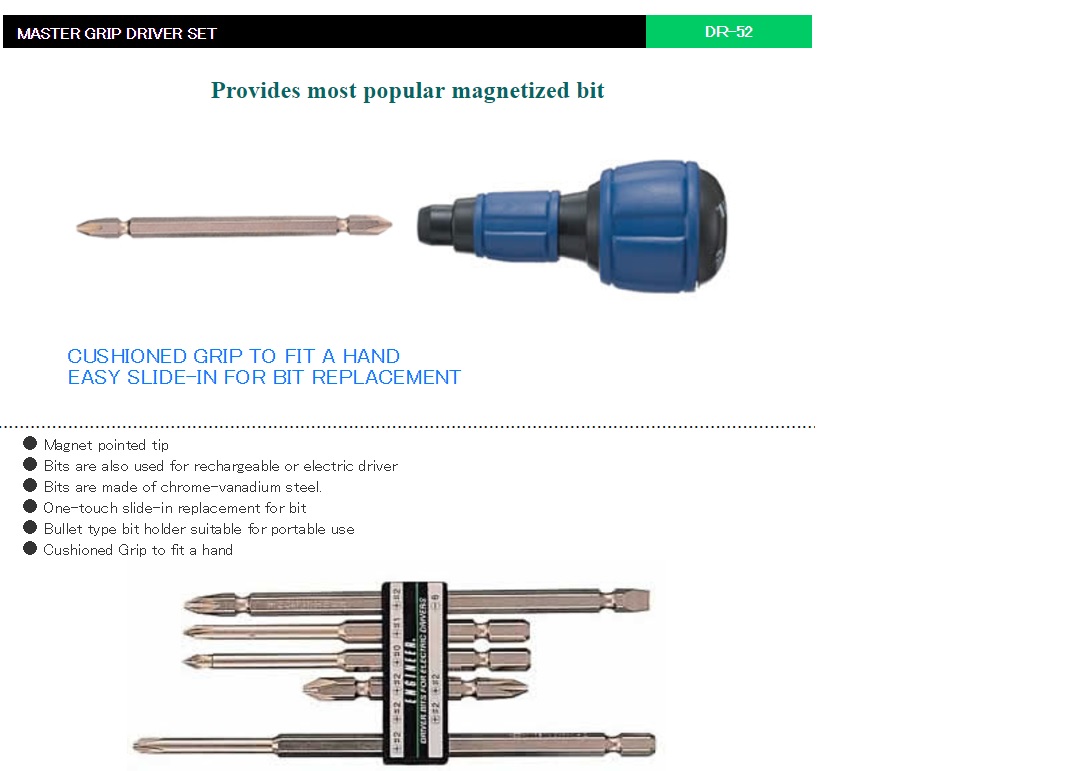 Ichiban Precision Sdn Bhd - Engineer - ENGINEER MASTER GRIP DRIVER SET